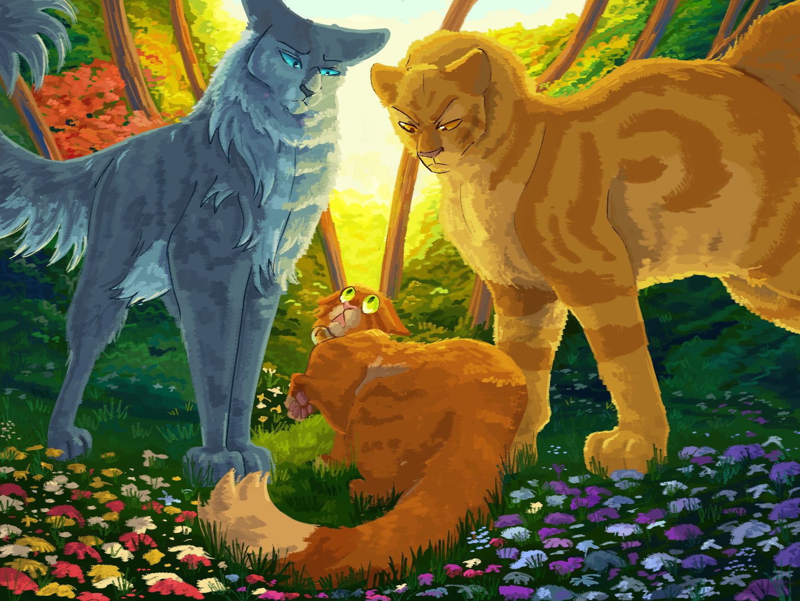 Warrior Cats Bluestar And Firestar