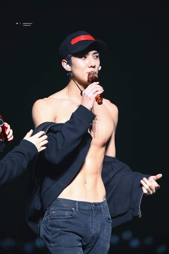Sehun Exo Abs