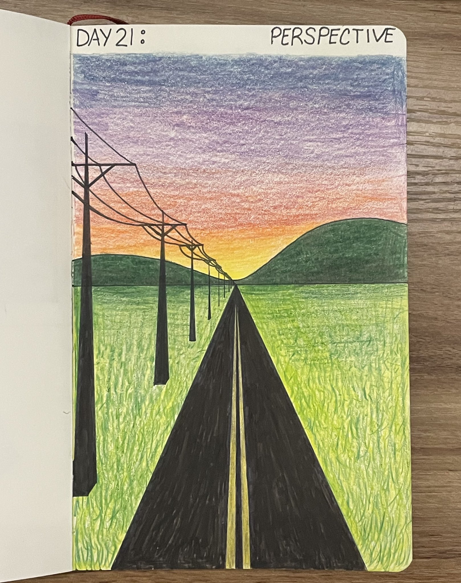 Perspective Road Drawing