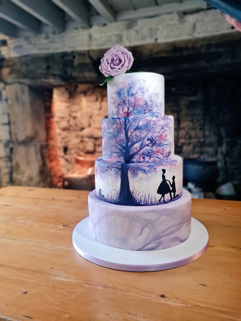 Enchanted Forest Wedding Cake