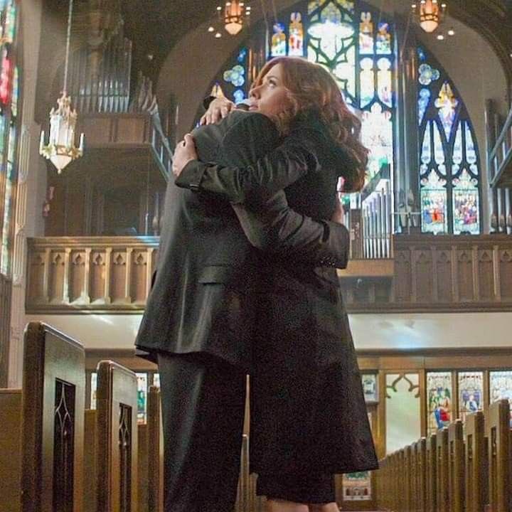 Chris Evans And Scarlett Johansson Hugging