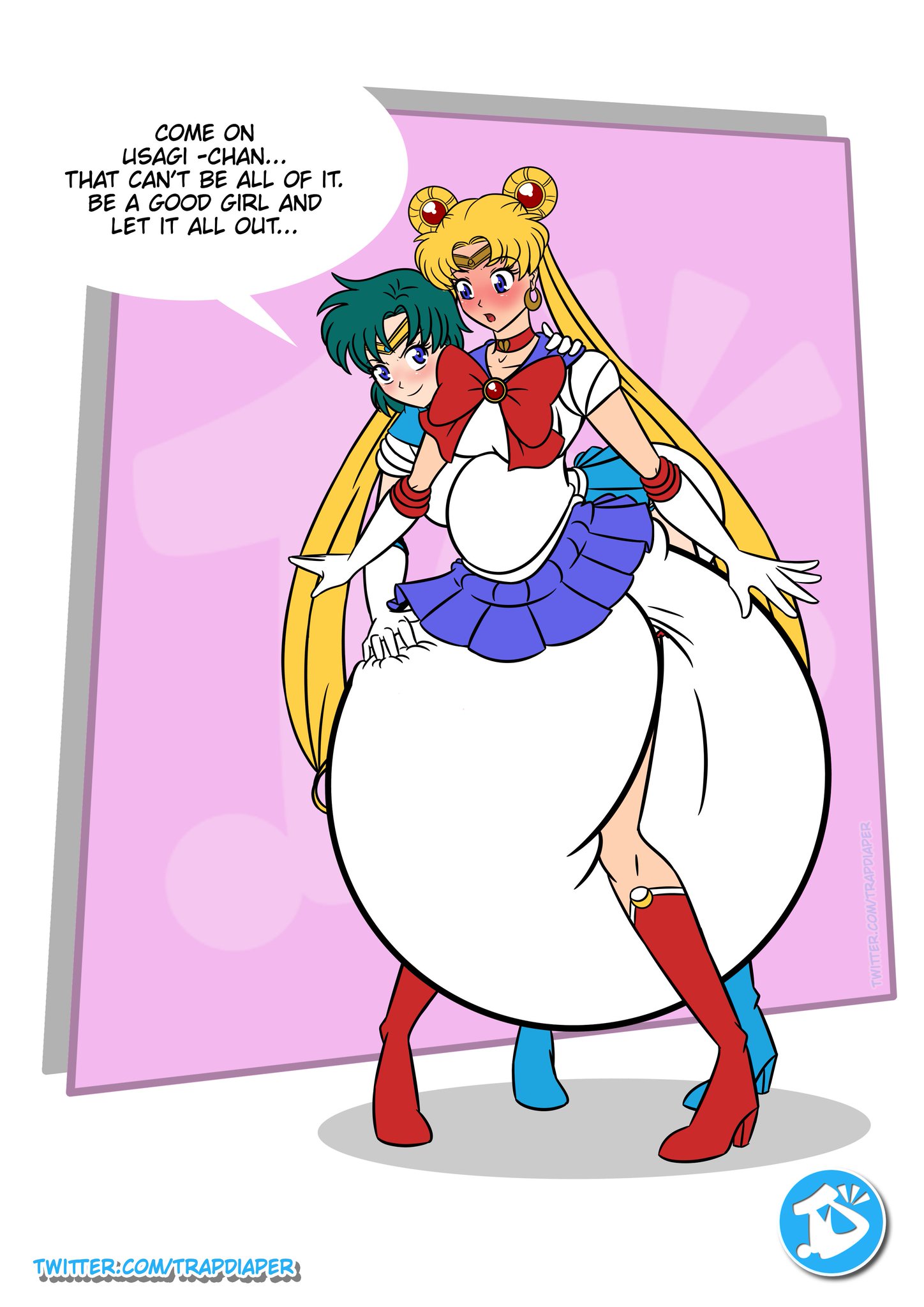 Trap Diaper 🔞 ~COMMISSIONS OPEN~ 🏳️‍⚧️ on Twitter: "[COMM] Mega Messy Sailor Moon [Part 2] for ...