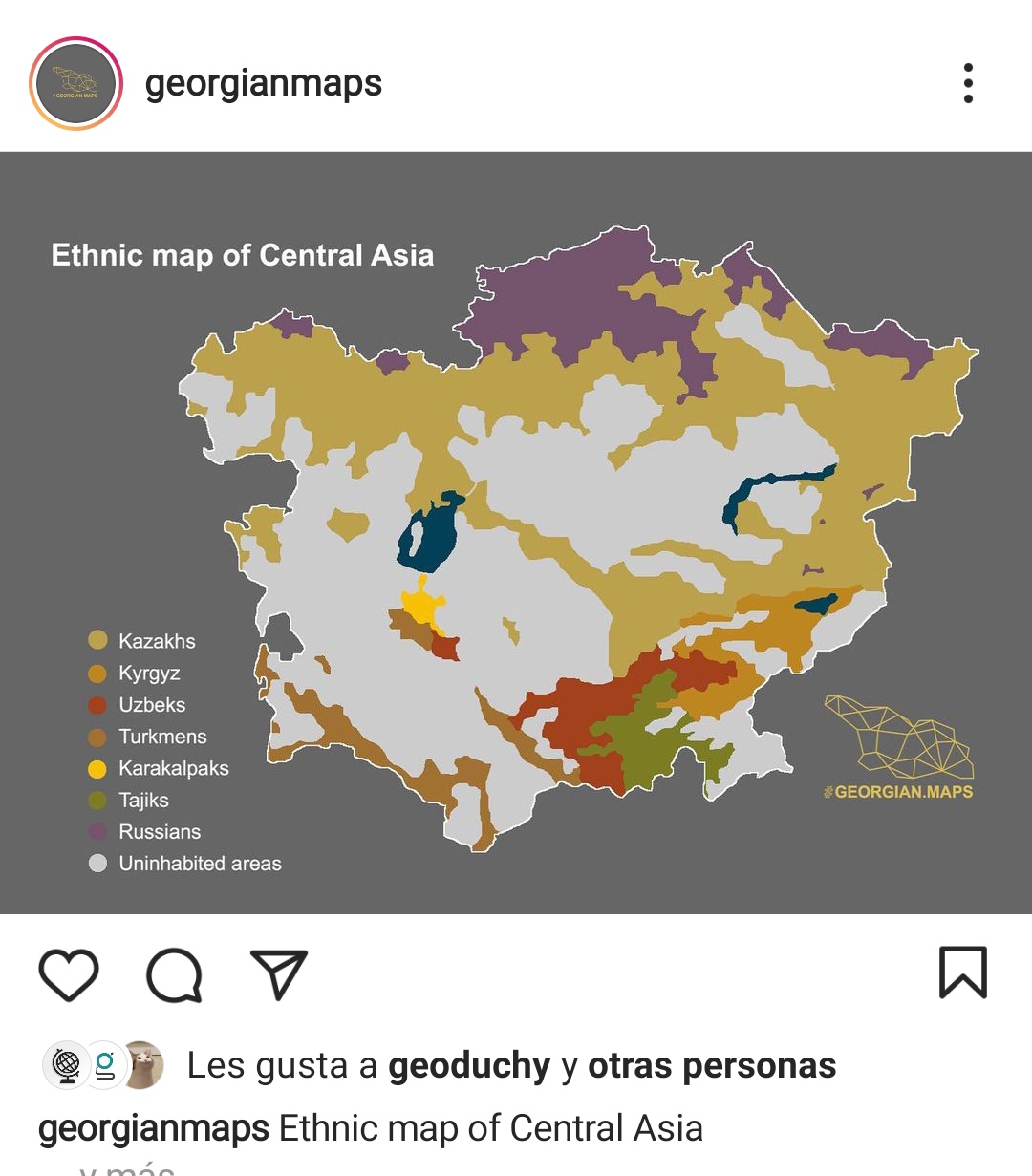 Mapa De Asia Central