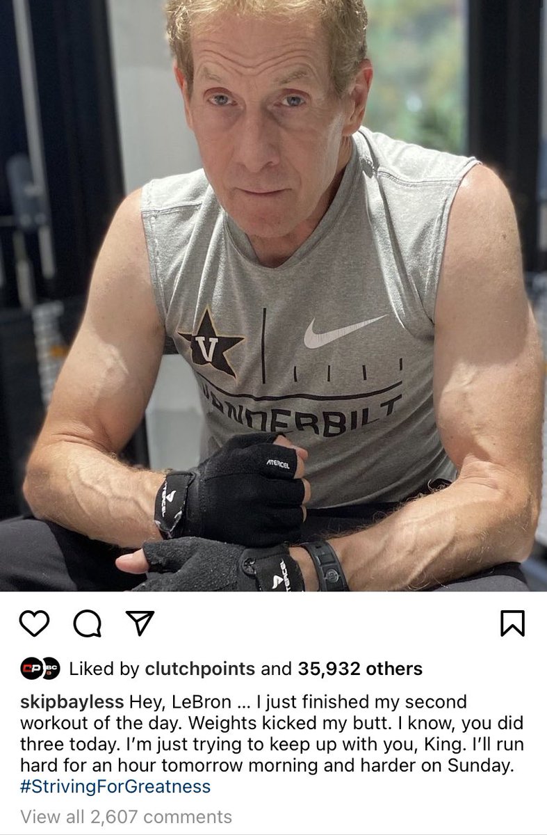 Skip Bayless Workout
