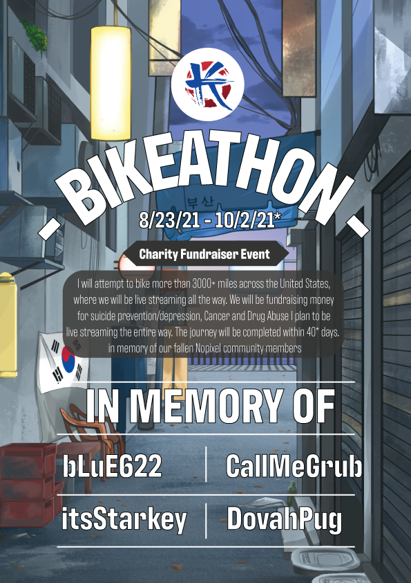 GTA RPer Kimchi (Sun Moon) is biking 3,300 miles across country for ...