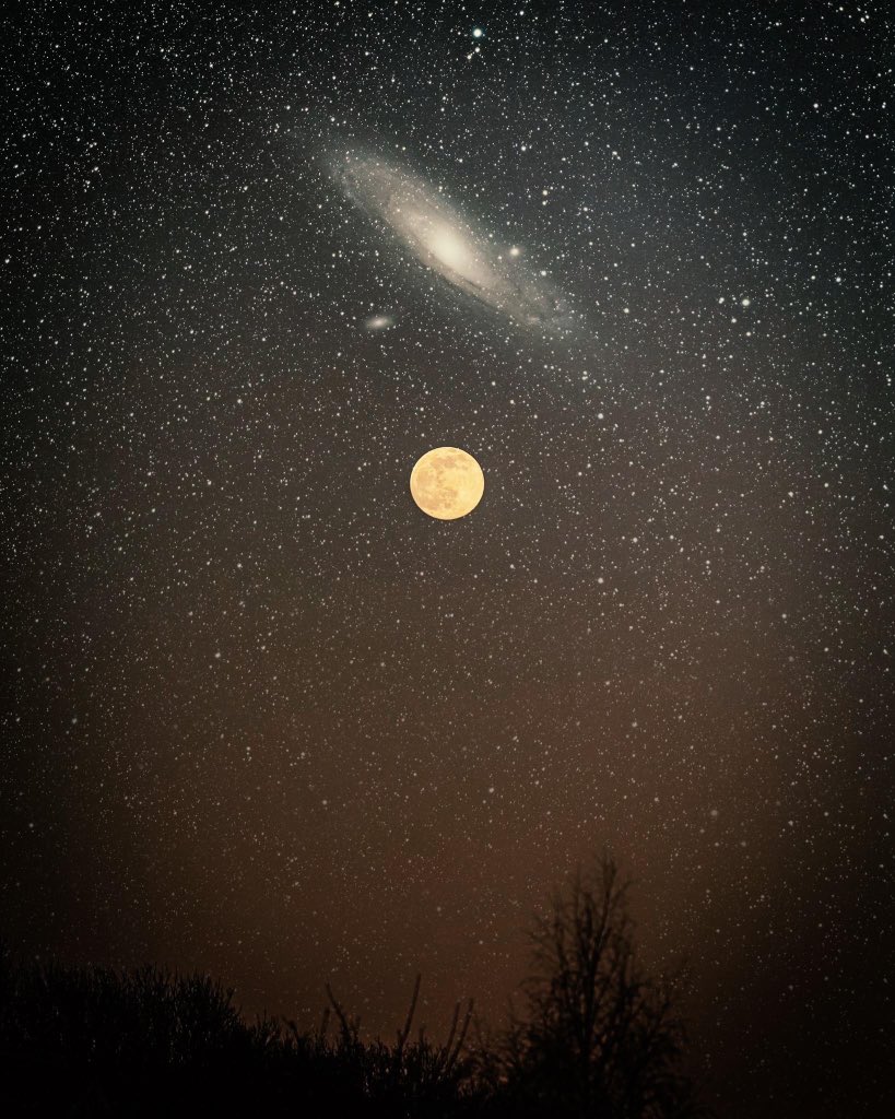 Andromeda Galaxy In Sky Eye