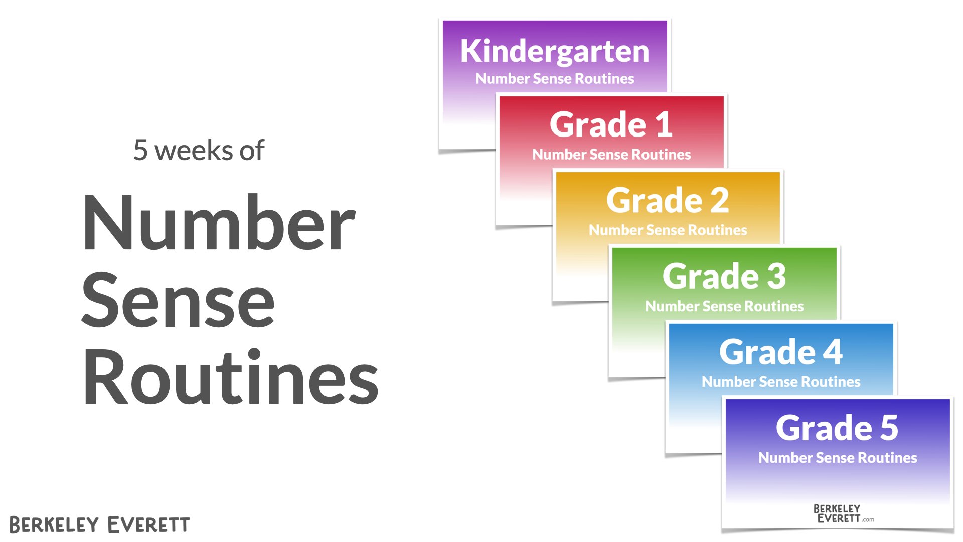 Berkeley Everett on Twitter: "Introducing… 5 weeks of number sense ...