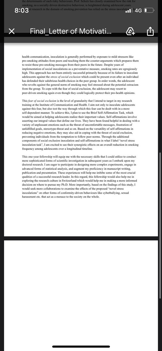 How to write an effective Statement of Purpose? A thread 🧵 See the ...
