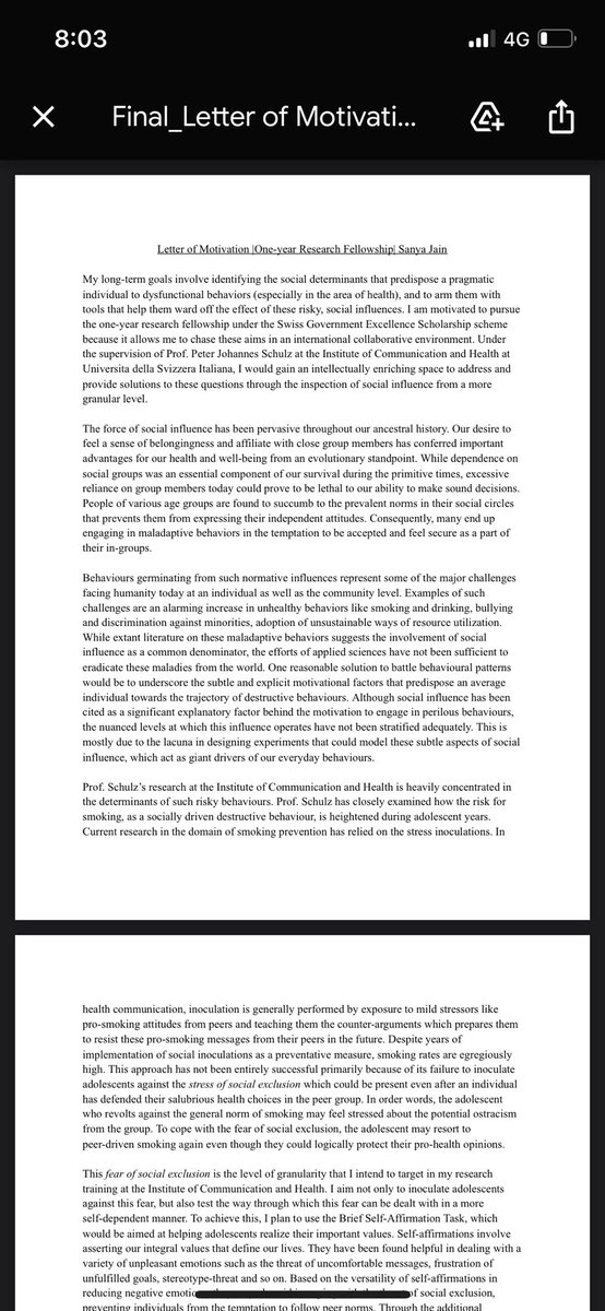 How to write an effective Statement of Purpose? A thread 🧵 See the ...