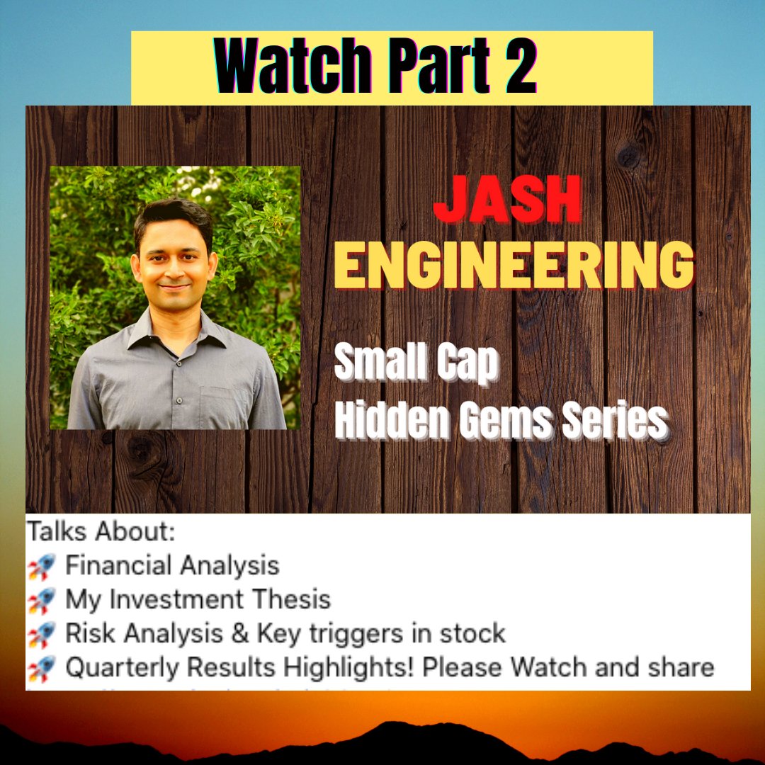 Mindful Investor on Twitter: "Do you want to know why I prefer Jash Engineering over Va tech ...