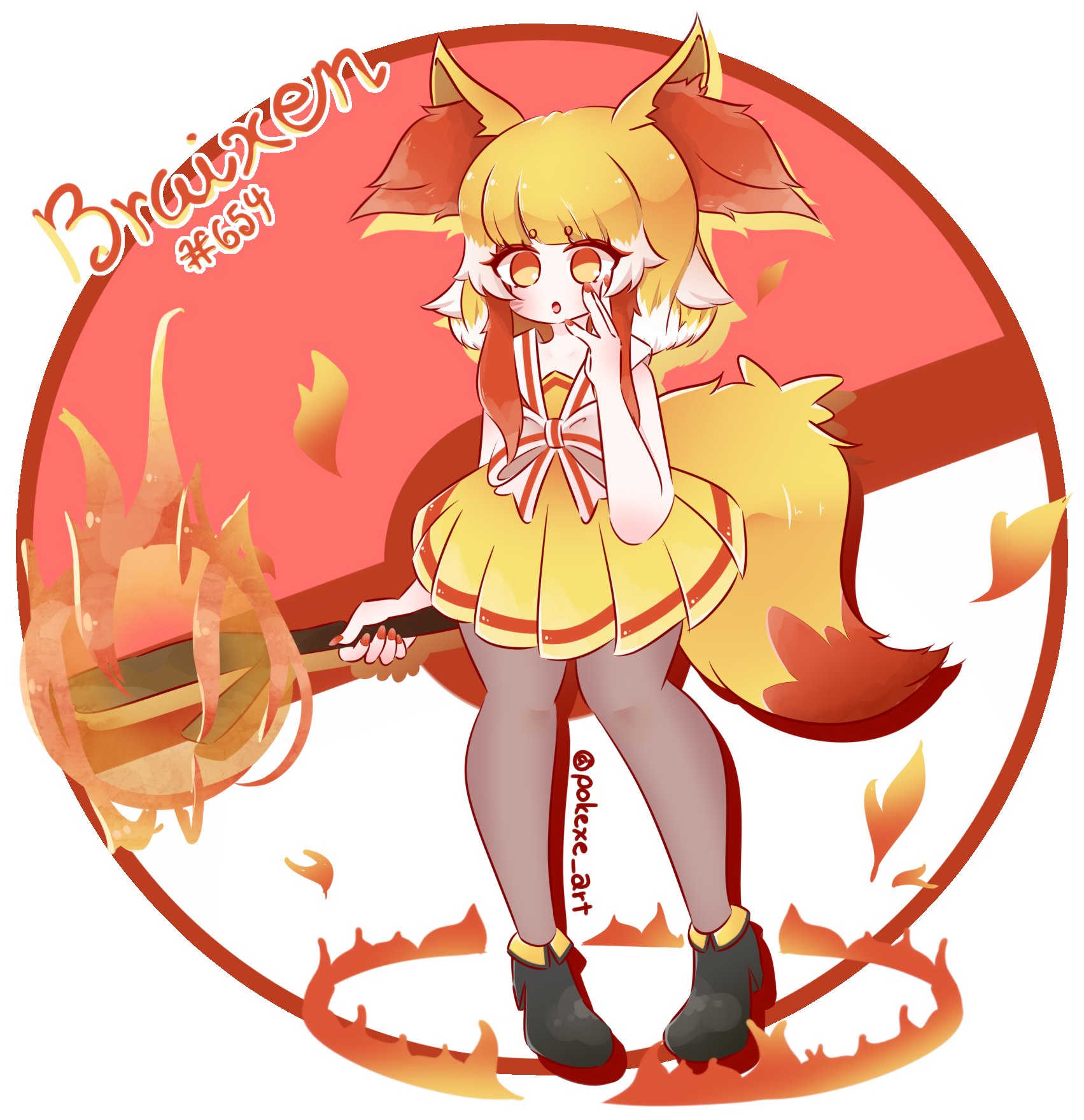 Pokemon Fennekin Human