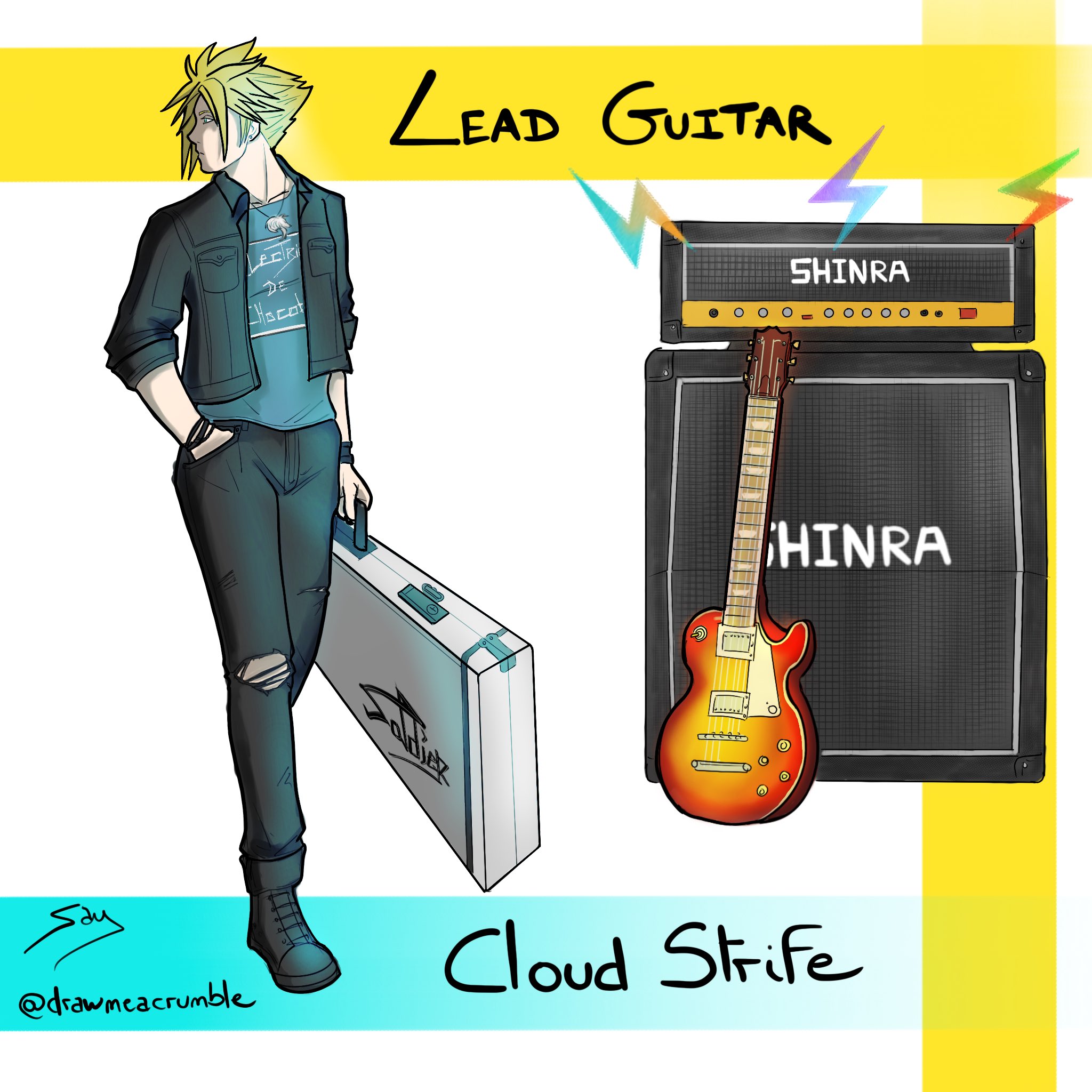 Jay - Commissions open (2 slots) on Twitter: "Part 4: character concept for Cloud in @mayelisa13 ...