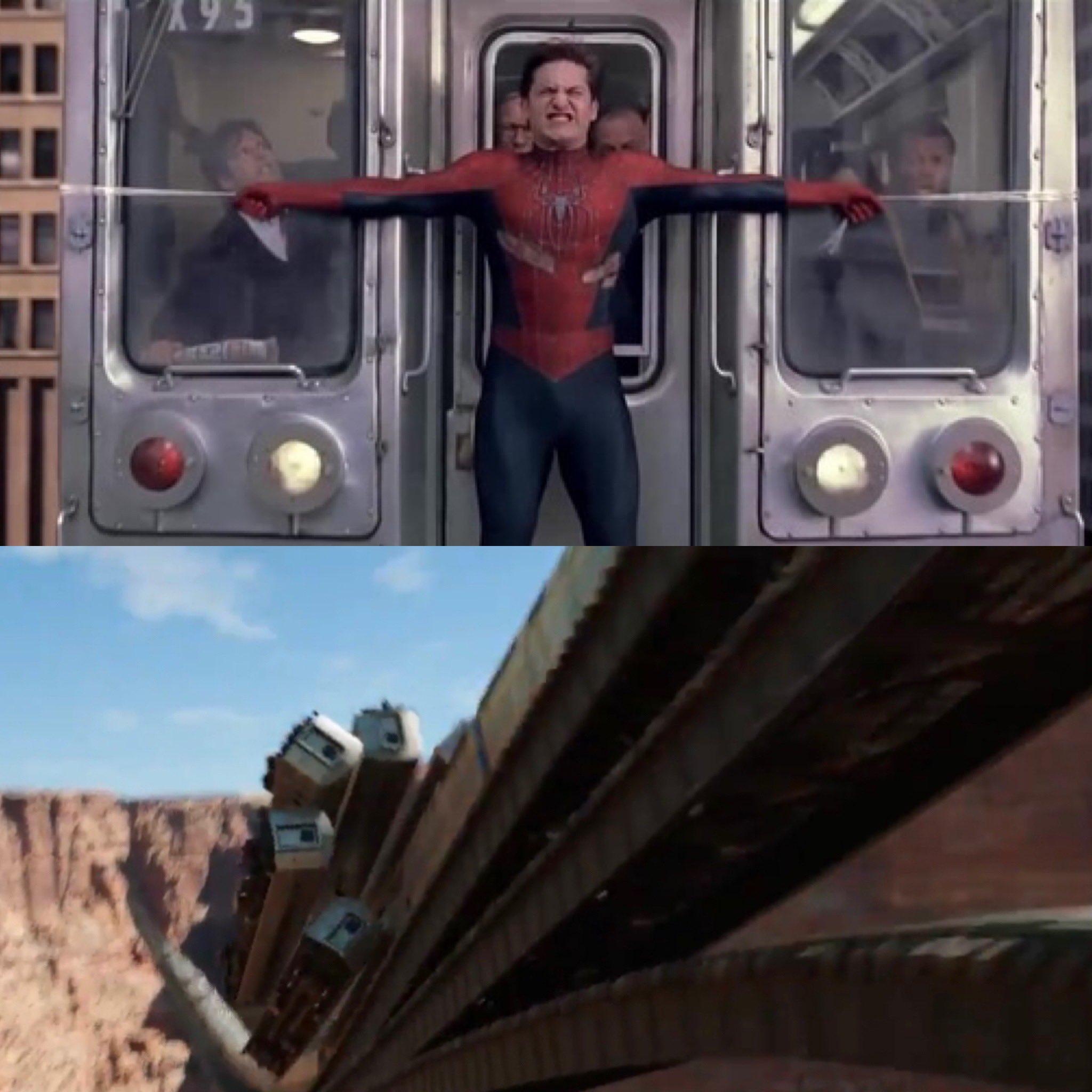 Spider Man Train Memes Spider Man 2 Drawing Meme Spider Man Stops A
