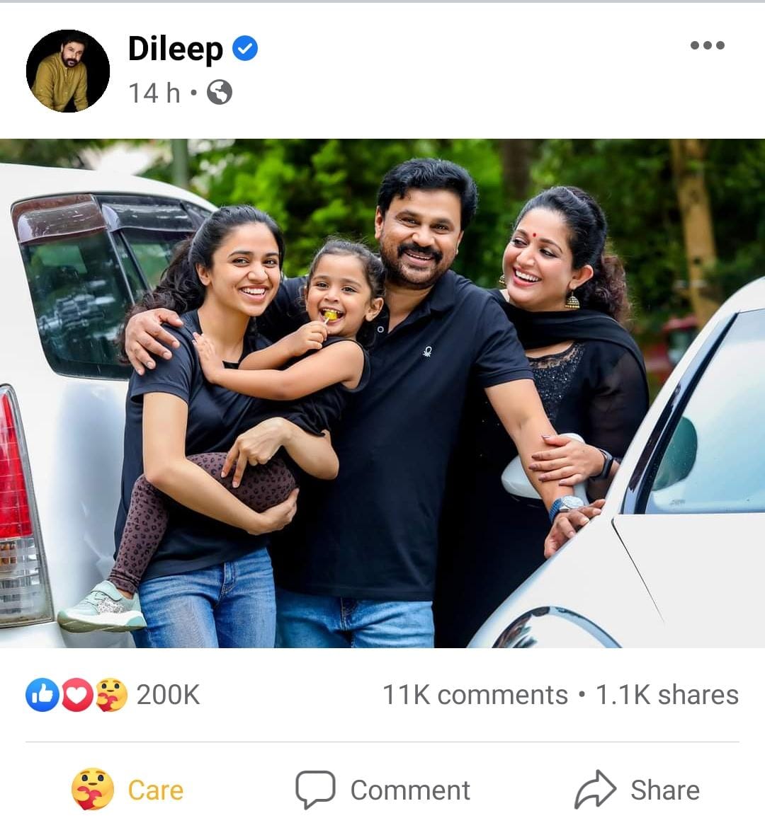 Dileep And Family