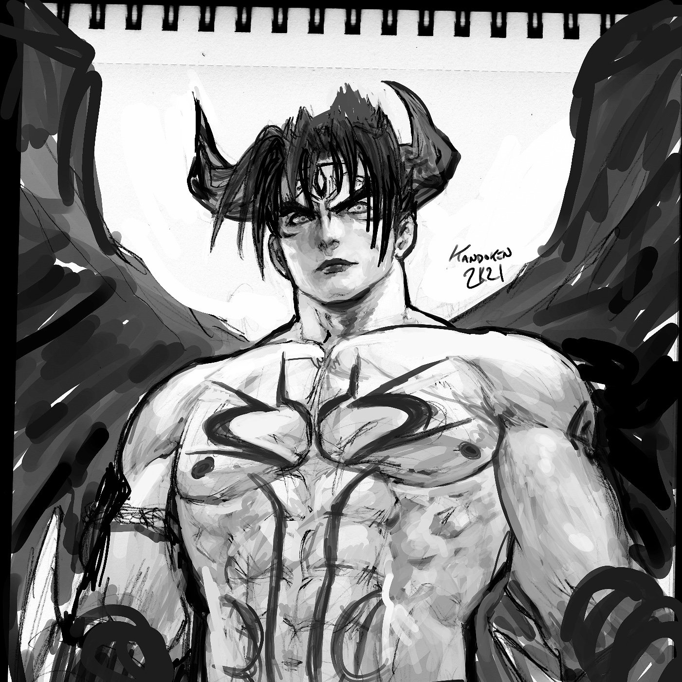 Tekken Devil Jin Drawing