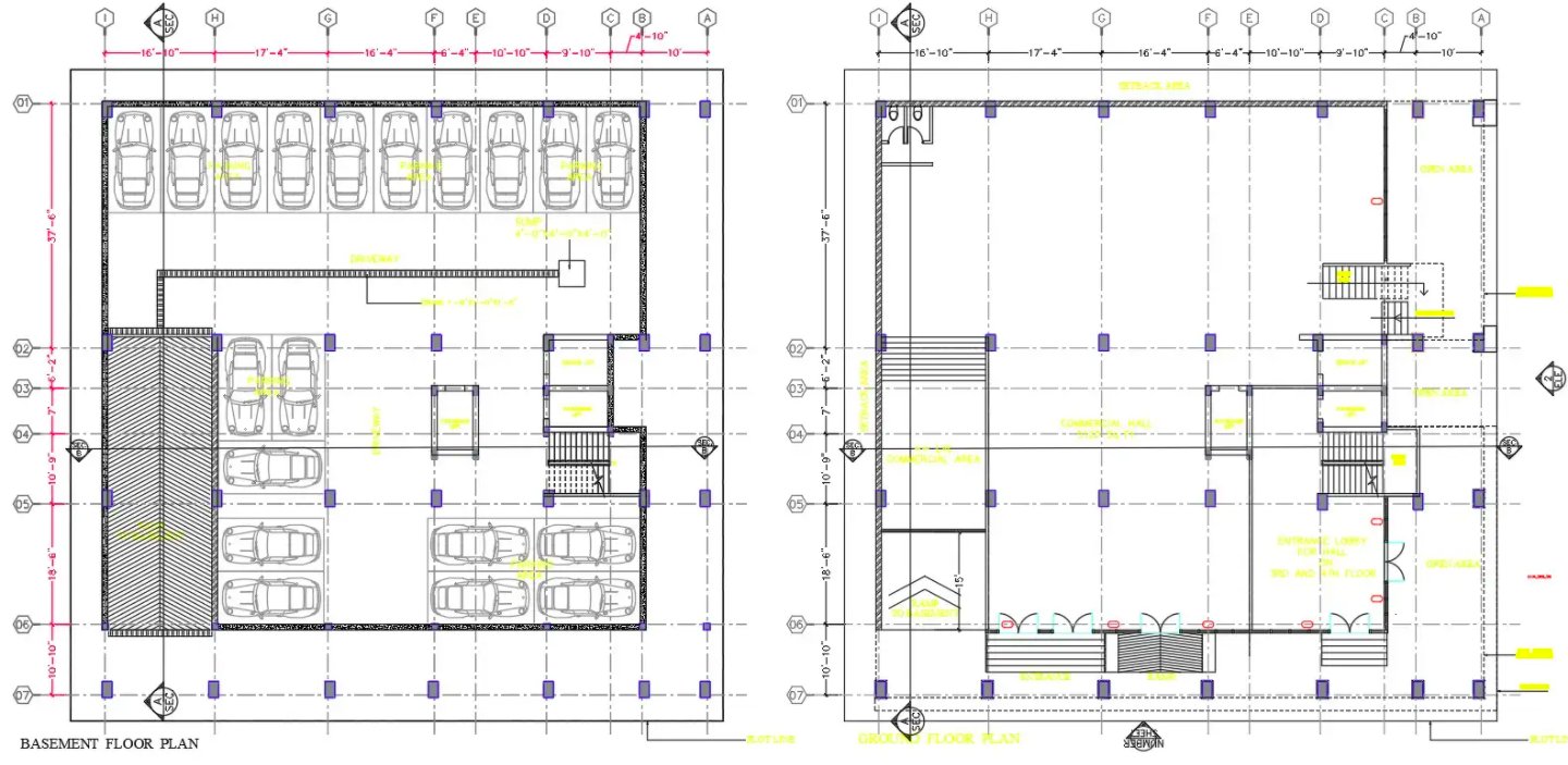 Hotel Ground Floor Layout Plan