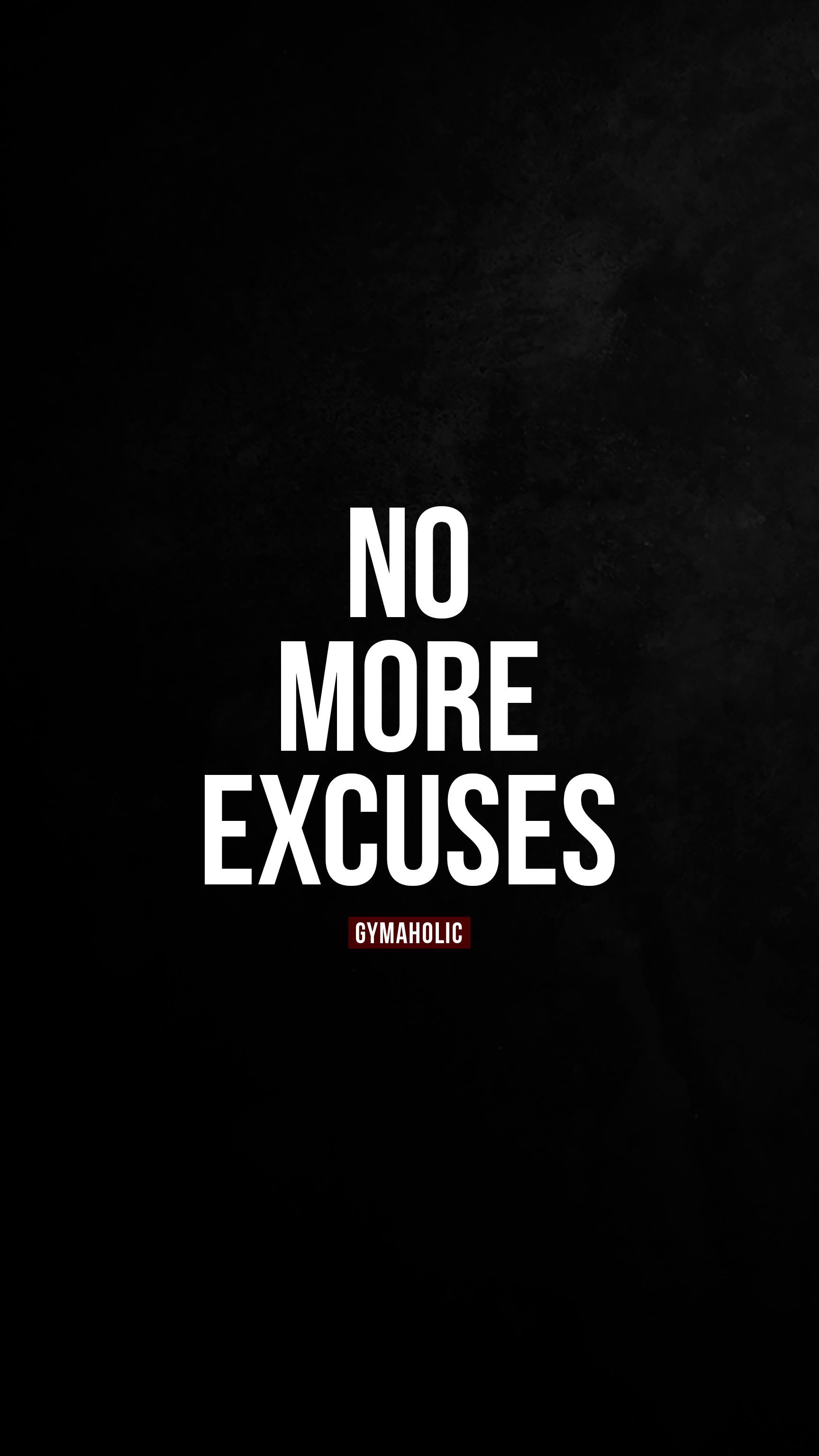 No Excuses Workout Wallpaper