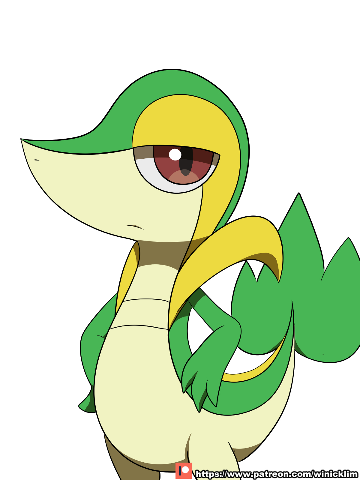 How To Draw Pokemon Step By Step Snivy