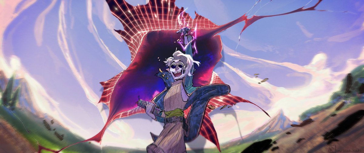 「oh to be a Dunamancy wizard casting Real」|Dinah Kalaha ⚔️🌞のイラスト
