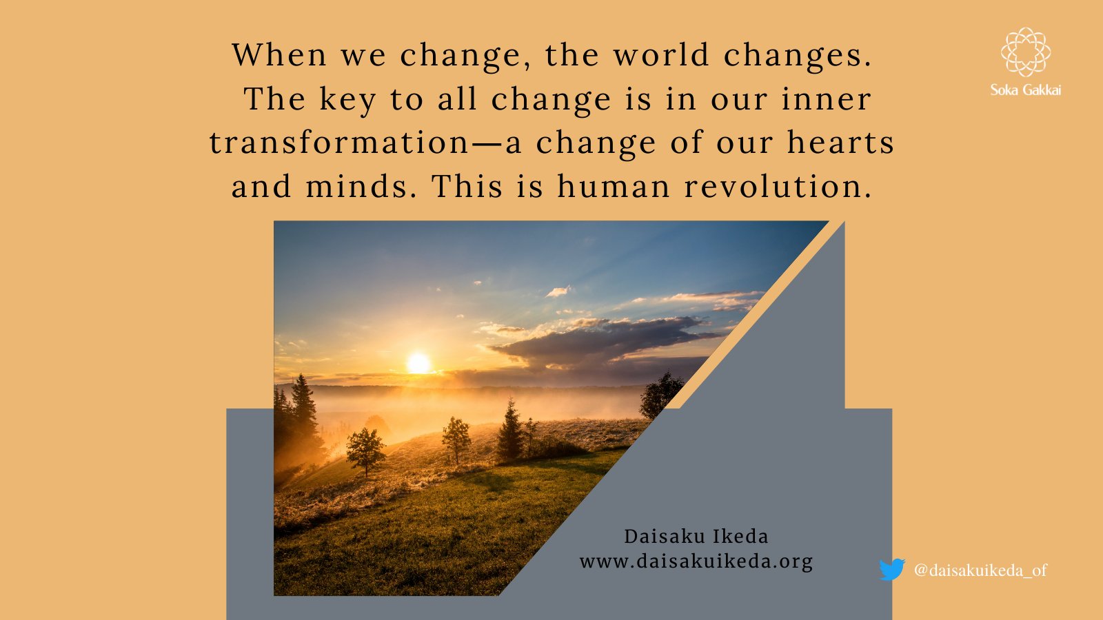 Revolution Change Quotes Daisaku Ikeda (Official) On X: "“When We