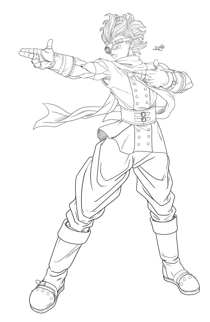 Dragon Ball Z Para Colorear Trunks