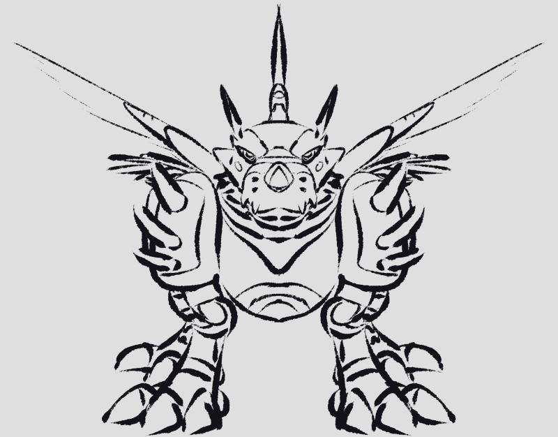 Metal Greymon Coloring Pages