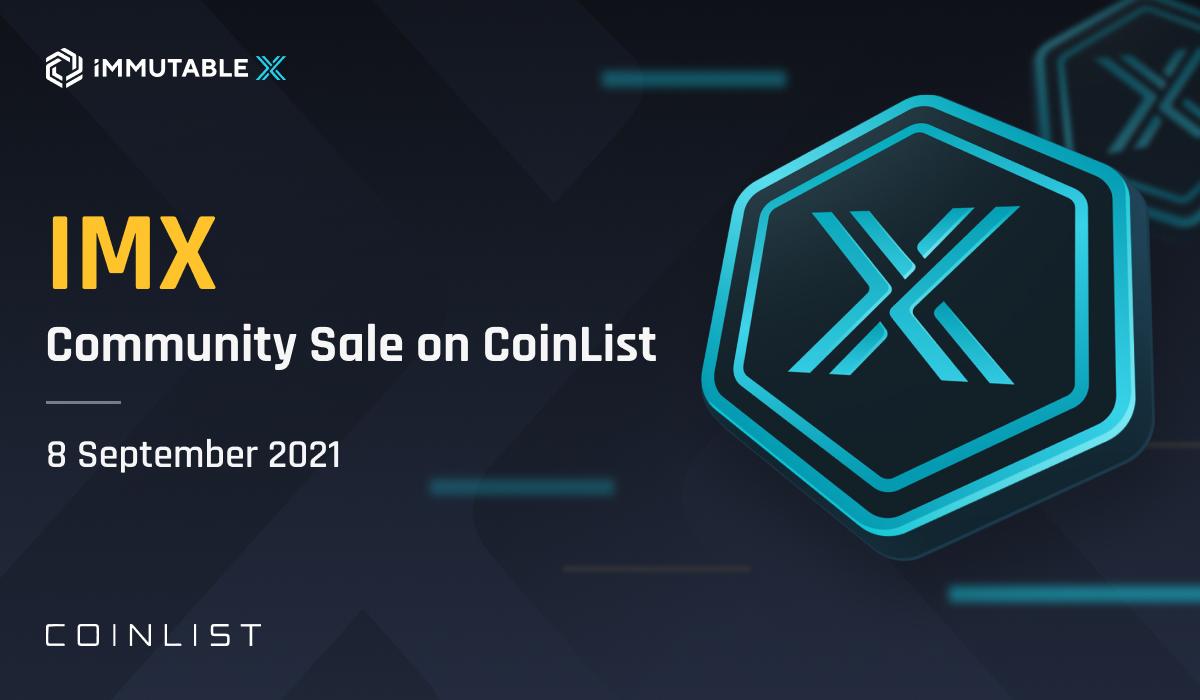 Immutable 🅧 - $IMX on Twitter: "We are excited to finally announce the $IMX public token sale on ...