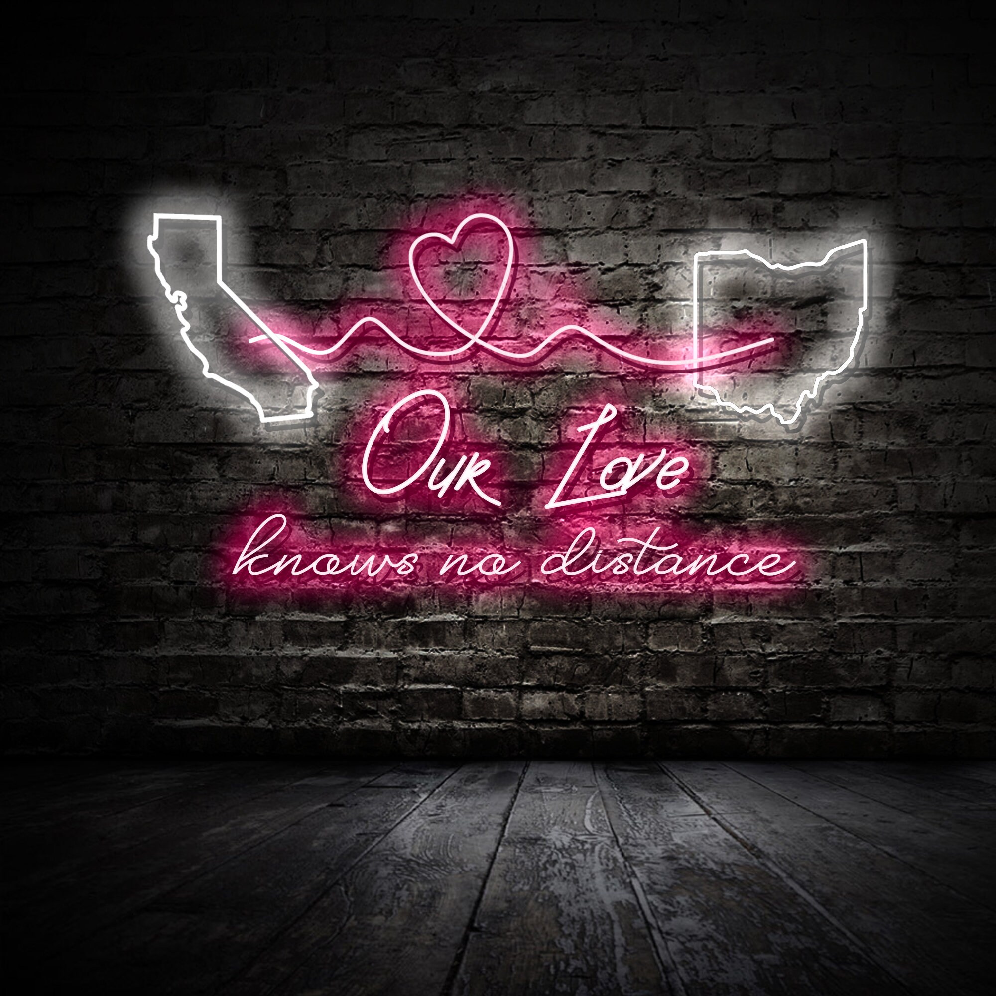 Love Knows No Distance Map