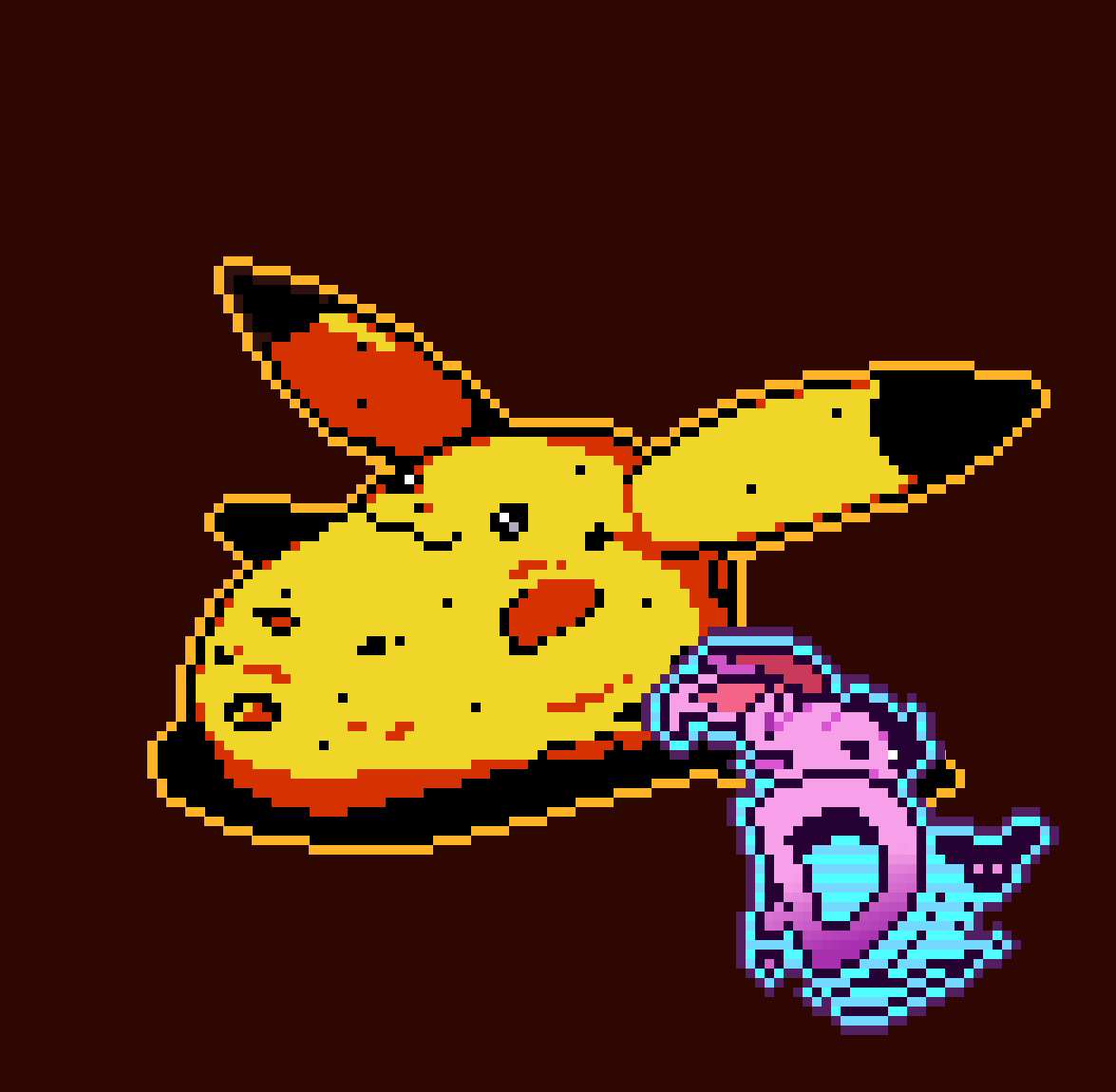Minecraft Pixel Art Pokemon Pikachu