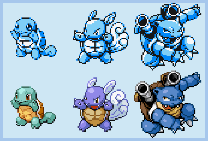 Squirtle Sprite Sheet