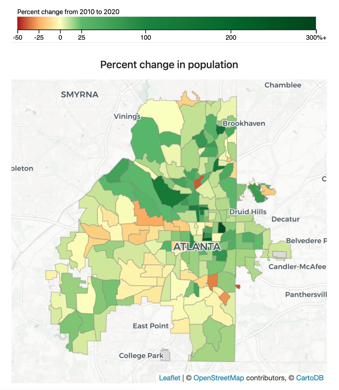 Atlanta Demographics Map