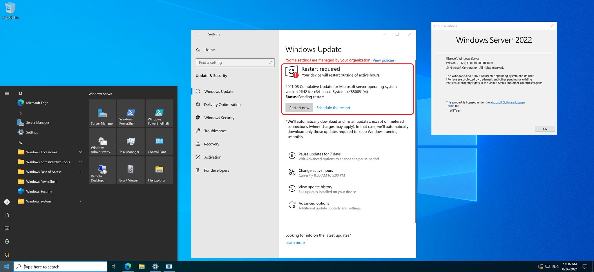 🔮WZor👁️ on Twitter: "🎯Windows Server 2022 #LTSC, Version #21H2, OS Build 20348.169.fe_release ...