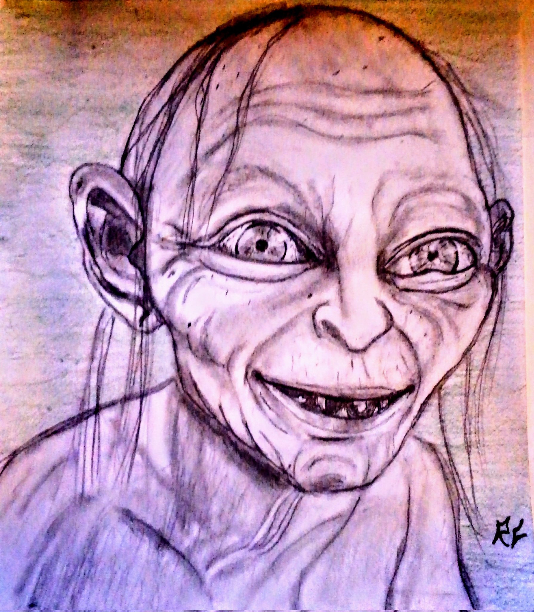 Gollum And Smeagol Drawings