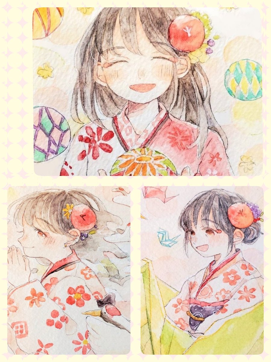 🌷展示のお知らせ🌷】 Gallery IYN様からお誘い頂き、『花飾り展』に参加させていただきます。 ミニ額3点」oni🌼の漫画