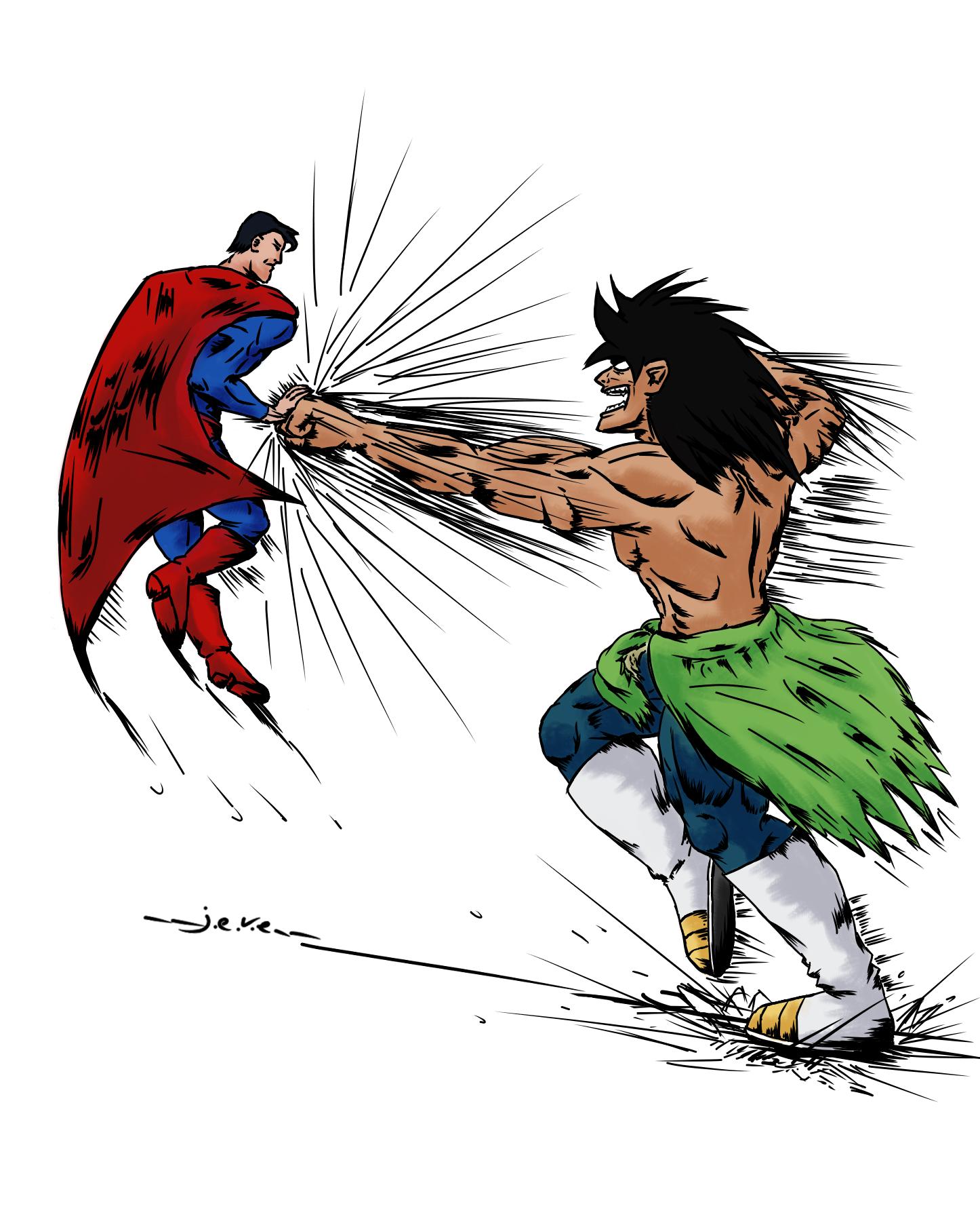 Superman Vs Goku Ssj4