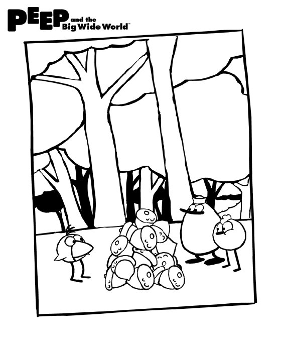 Peep Big Wide World Coloring Pages