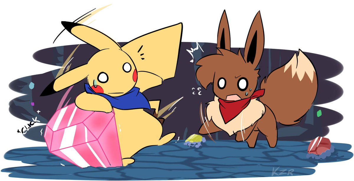 Eevee And Pikachu Pokemon Mystery Dungeon