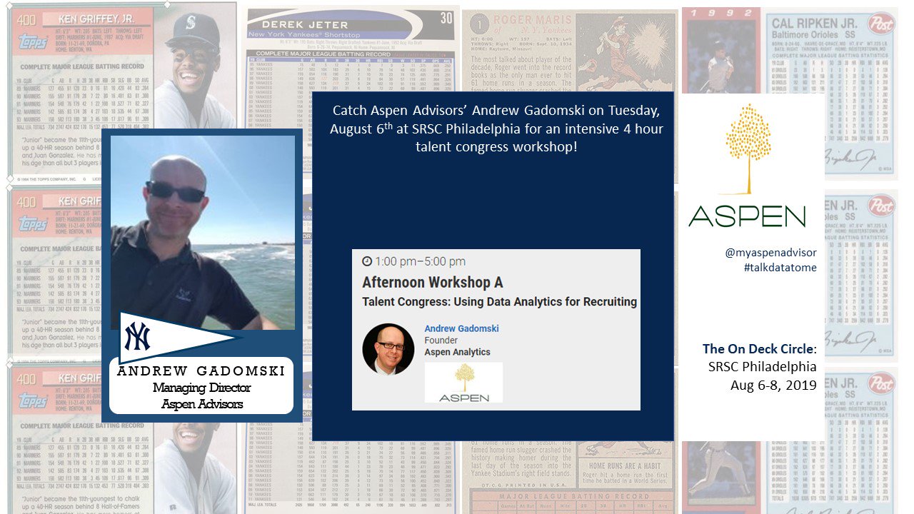 Aspen Analytics on Twitter: "Who’s ready for the Talent Congress workshop at SRSC Philadelphia ...