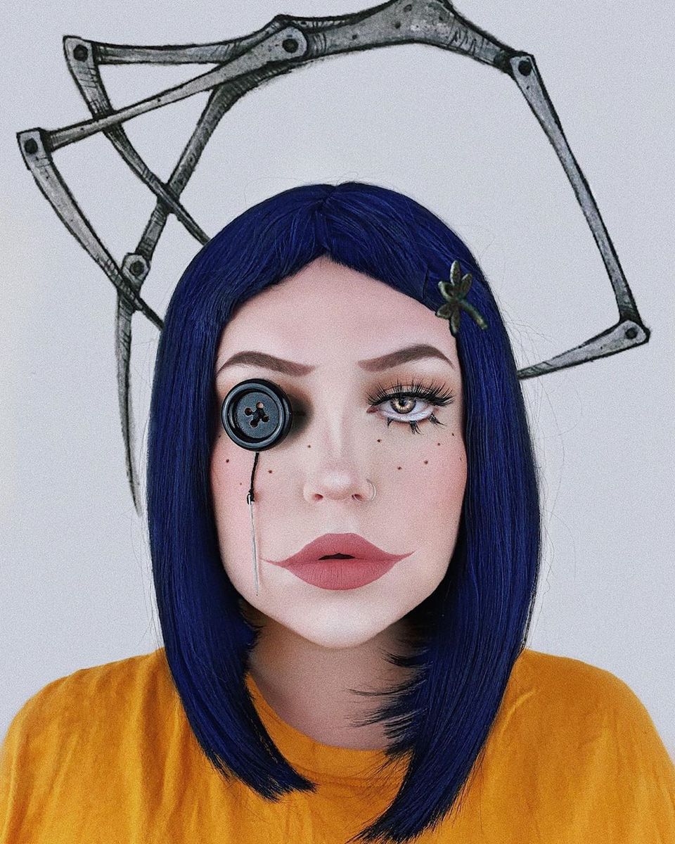 Coraline Button Eyes Costume