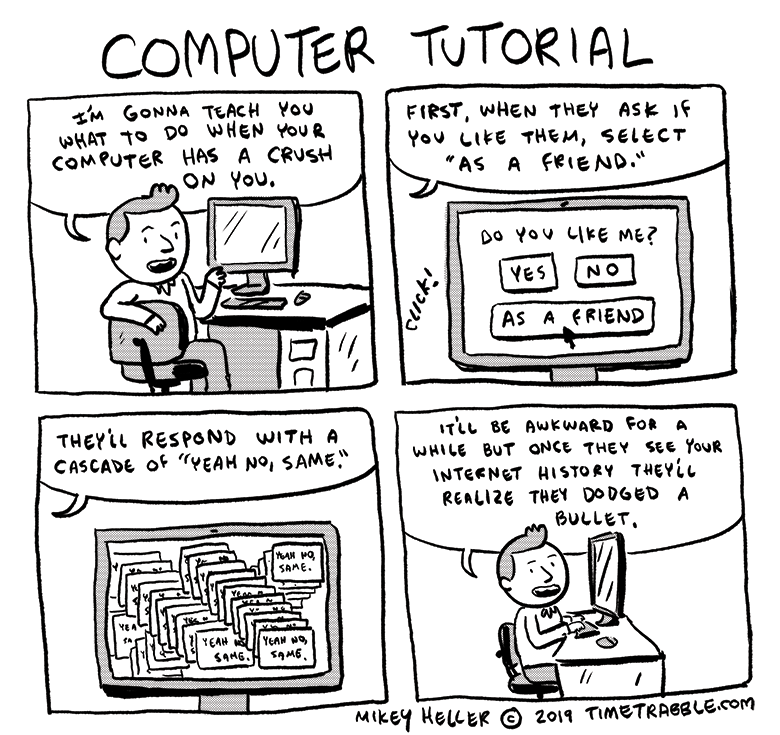 「i drew a comic about a computer tutorial 」Mikey Hellerの漫画