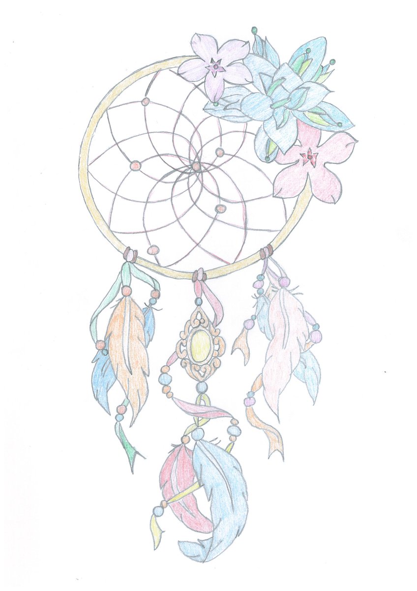 How To Draw Dreamcatcher