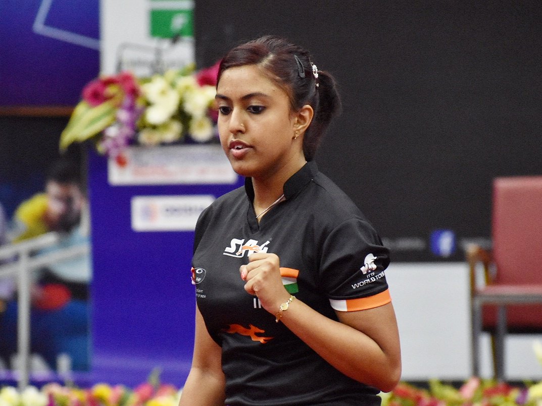 Odisha Sports on Twitter: "Ayhika Mukherjee scripted history as she became the first Indian to ...
