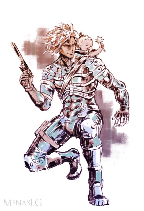 Metal Gear Solid Art Raiden