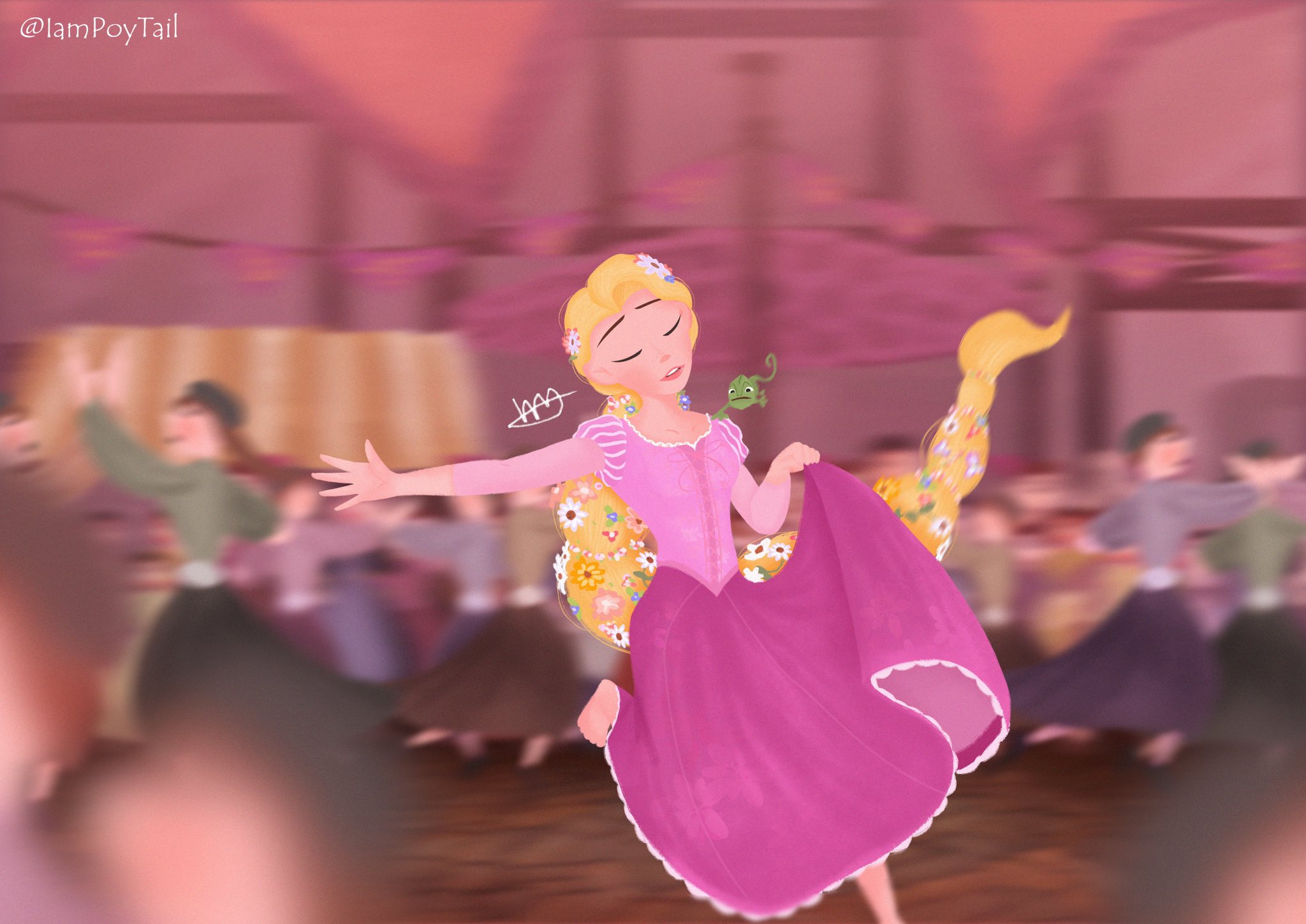 Tangled Rapunzel Dancing