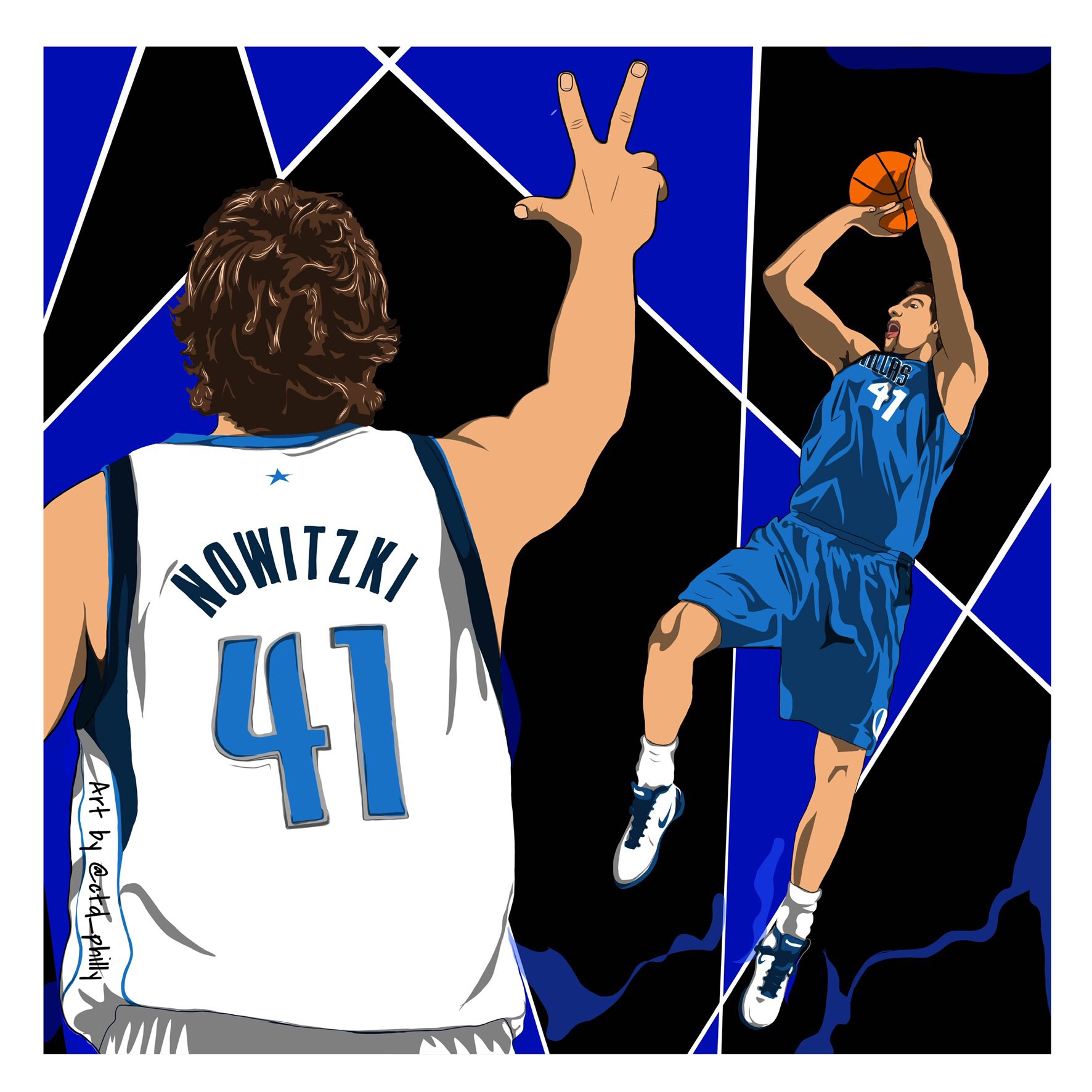 Dirk Nowitzki One Legged Fadeaway
