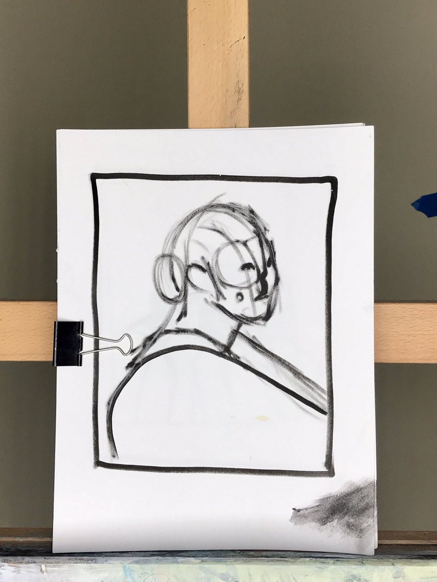 「Sketch & final of "Window Figure" 」|Thomas Stokes IIIのイラスト