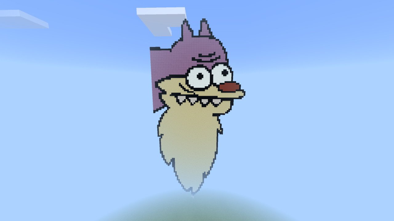 Minecraft Pixel Art Regular Show