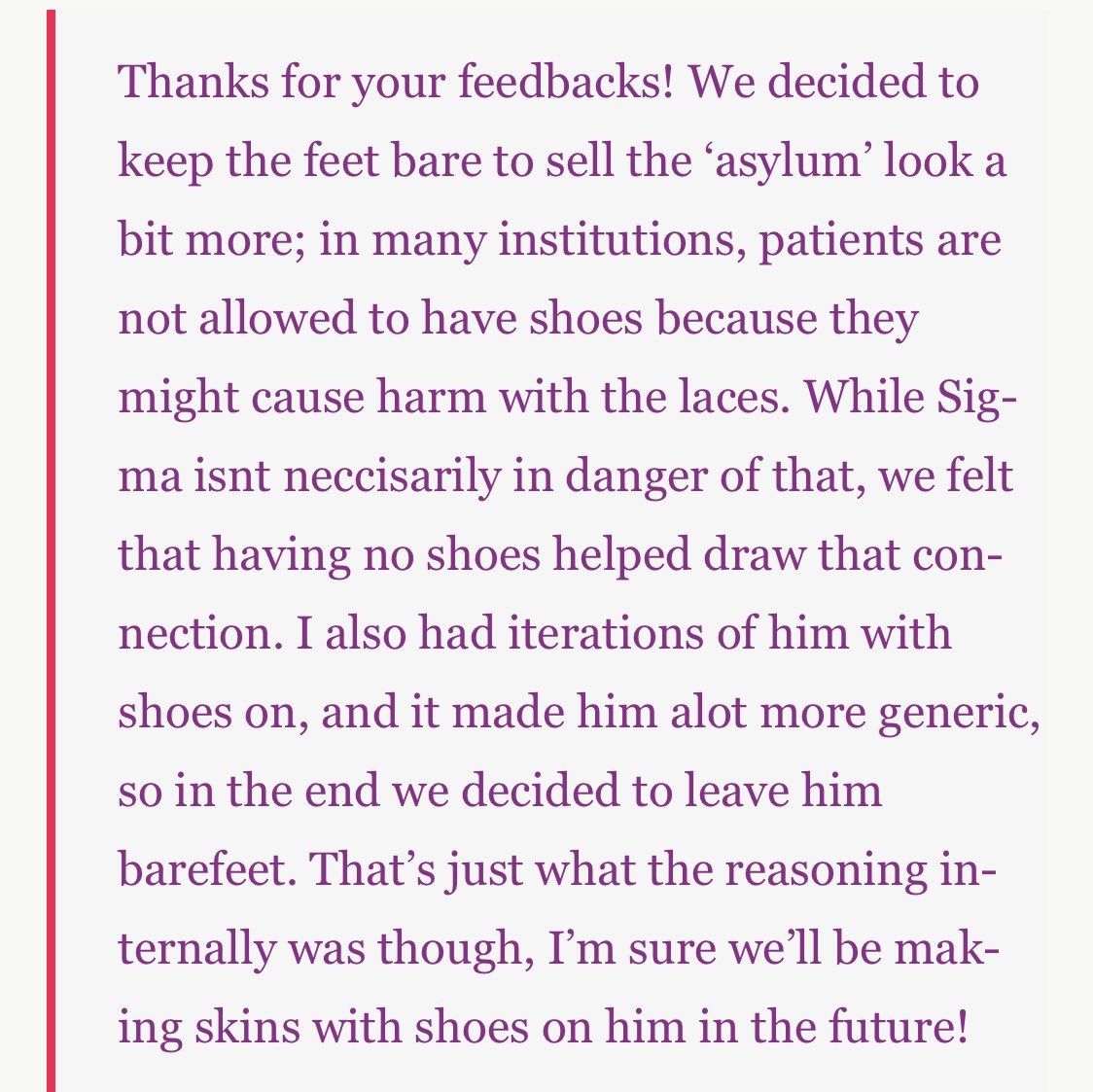 I was pretty untouched by the whole bare feet controversy of the new ...