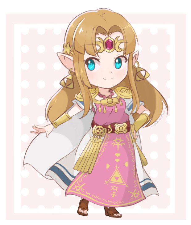 「Chibi-styled Princess Zelda! Full resolu」|チョコミル -chocomiru-のイラスト